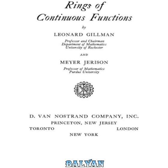 خرید و قیمت دانلود کتاب Rings of continuous functions, | ترب