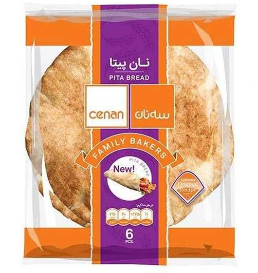 خرید و قیمت بسته 6 عددی نان پیتا 370 گرمی سه نان | ترب