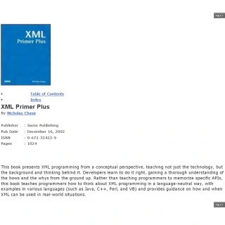 خرید و قیمت دانلود کتاب XML Primer Plus ویرایش 1 | ترب