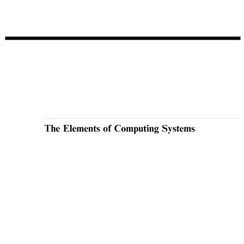 خرید و قیمت دانلود کتاب The Elements of Computing Systems: Building a Modern Computer from First ...
