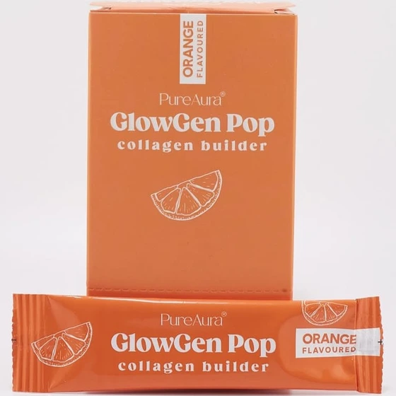 خرید و قیمت پودر ساشه نارنجی Glowgen Pop Collagen Builder | ترب