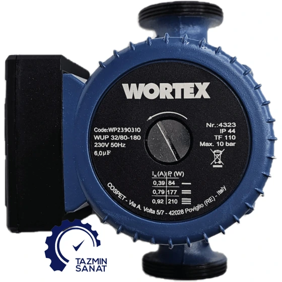 خرید و قیمت پمپ سیرکولاتور خطی سه سرعته ورتکس مدل WUP 32/80 | ترب