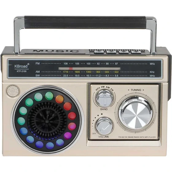 خرید و قیمت رادیو اسپیکر بلوتوثی رم و فلش خور KBroad KTF-2155 | ترب