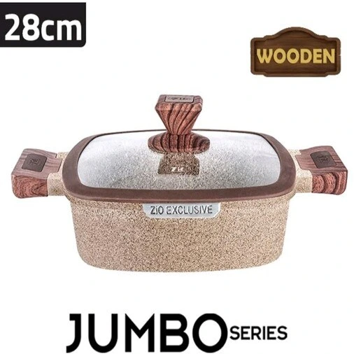 خرید و قیمت تابه دربدار مربعی زیو طرح جامبو مدل ZIO Z-8352-28 پس کرایه | ترب