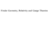 خرید و قیمت دانلود کتاب Finsler geometry, relativity and gauge theories ...
