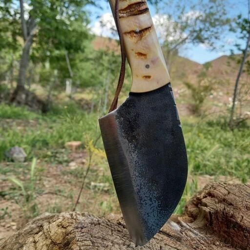 خرید و قیمت چاقو دستساز بوشکرفت و طبیعت گردی کمپینگ و سفری و کوه،ساخته شده از فولاد آبکاری و