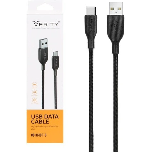خرید و قیمت کابل شارژ Verity Type-C مدل CB3148T | ترب