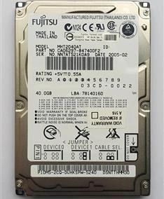 خرید و قیمت هارد لپ تاپ 44 پین 2,5 اینچ Fujitsu IDE 40GB | ترب