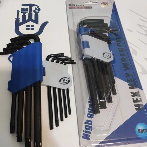 خرید و قیمت آچار الن دسته بلند خورشیدی(شش گوش)بی اسBS | ترب