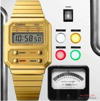 خرید و قیمت ساعت کاسیو casio وینتیج مدل a100w رنگ طلایی | ترب