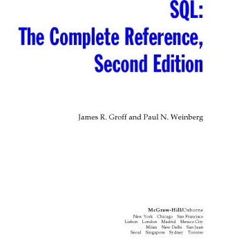 خرید و قیمت دانلود کتاب SQL : the complete reference 2nd ed | ترب
