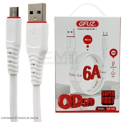 خرید و قیمت کابل MICRO سوپرفست GFUZ سیلیکونی یک متری مدل CA-125 اورجینال - نامشخص | ترب