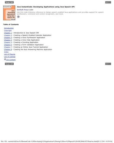 خرید و قیمت دانلود کتاب Java InstantCode: Developing Applications using Java Speech API | ترب