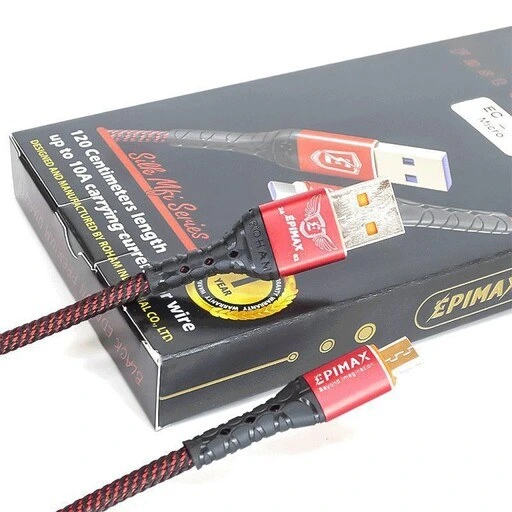 خرید و قیمت کابل شارژ فست میکرو EPIMAX EC-07 طول کابل 120cm سیم شارژ سامسونگ شیائومی هواوی ...