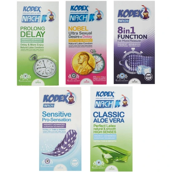 خرید و قیمت کاندوم ناچ کدکس مدل DONGY مجموعه 5 عددی | ترب