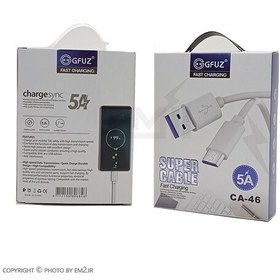 خرید و قیمت کابل MICRO فست GFUZ سیلیکونی 5A مدل CA-46 | ترب