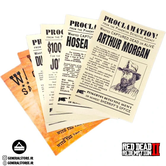 خرید و قیمت پوستر وانتد رددد۲ – RDR2 Wanted... | ترب
