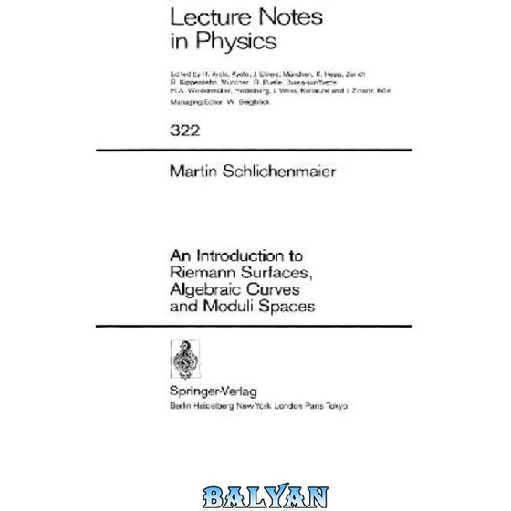 خرید و قیمت دانلود کتاب An Introduction To Riemann Surfaces Algebraic Curves And Moduli Spaces