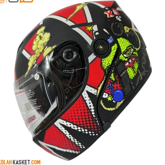 خرید و قیمت کلاه کاسکت فک متحرک عینک دار DA1 | مدل 102 Cloud | ترب