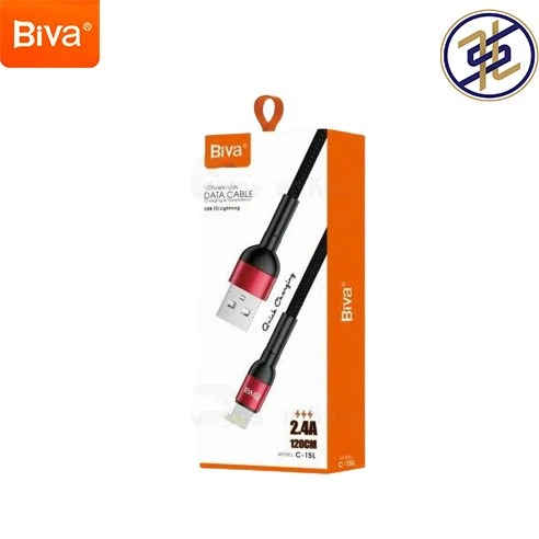 خرید و قیمت کابل لایتنینگ بیوا Biva C-15L طول 1.2 متر شدت جریان 2.4 آمپر | ترب