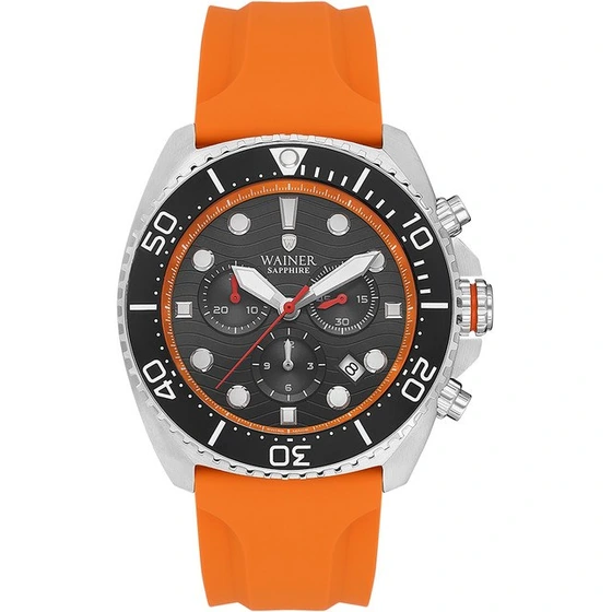 خرید و قیمت ساعت مچی مردانه واینر مدل WA.10310-A بند رابر نارنجی | ترب
