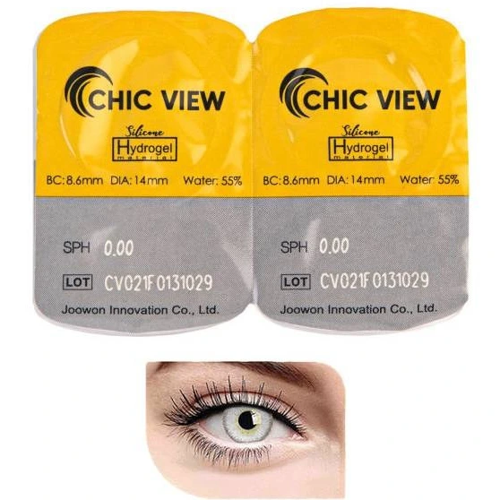 خرید و قیمت لنز چشم چیک ویو CHIC VIEW مدل ICE 114 رنگ آبی مات کد ...