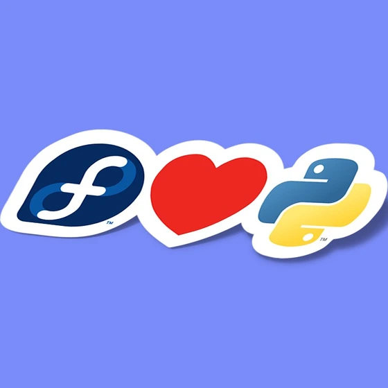خرید و قیمت استیکر fedora loves python | ترب