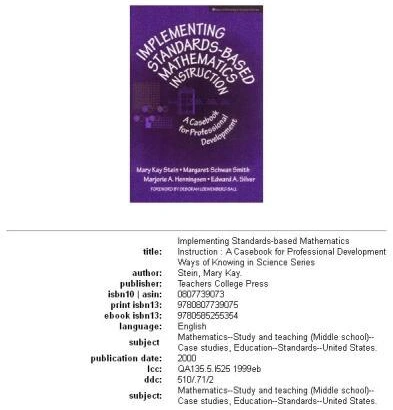 خرید و قیمت دانلود کتاب Implementing standards-based mathematics instruction: a casebook for ...