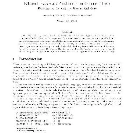 خرید و قیمت دانلود کتاب Efficient hardware arithmetic in Common Lisp | ترب