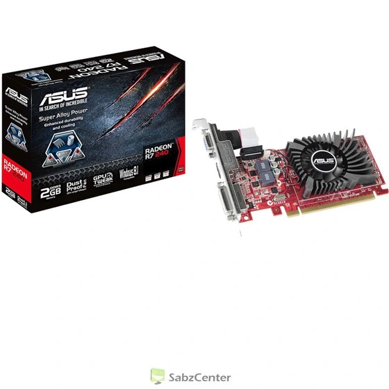 خرید و قیمت ASUS Radeon R7 240 DirectX 11.2 R7240-2GD3-L 2GB 128-Bit ...