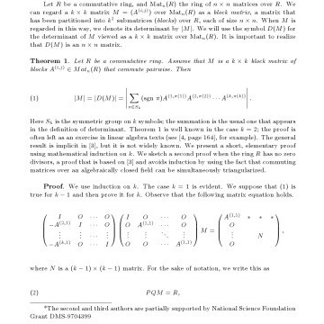 خرید و قیمت دانلود کتاب Determinants of Commuting-Block Matrices ...