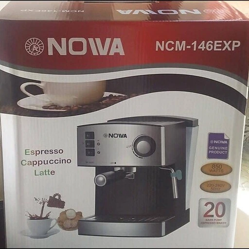 خرید و قیمت اسپرسو ساز نوا کد NCM-146 EXP استیل آنالوگ 20 بار 850 وات | ترب
