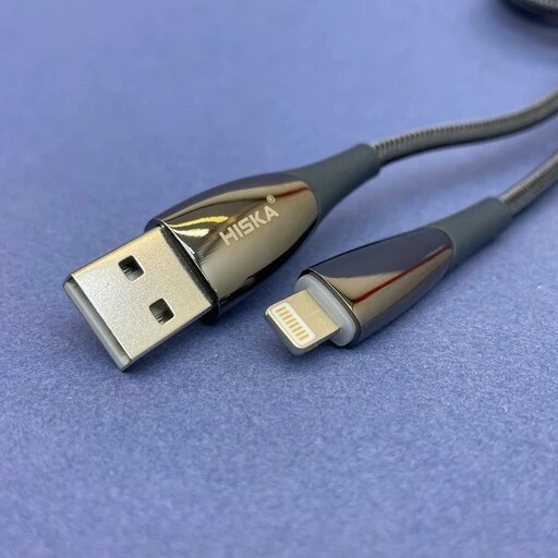 خرید و قیمت کابل شارژ برزنتی هیسکا آیفونی مدل HISKA LX297 ( نشانگر LED ) | ترب