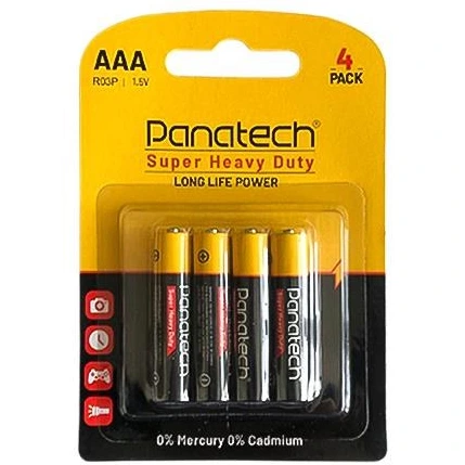 خرید و قیمت باتری نیم قلم AAA آلکالاین ALKALINE پاناتک PANATECH مدل LR03 بسته 4عددی | ترب