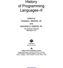 خرید و قیمت دانلود کتاب History of Programming Languages: Volume 2 1996 ...