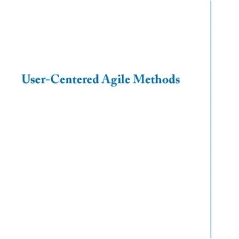 خرید و قیمت دانلود کتاب User-Centered Agile Methods () [1 ed.] | ترب