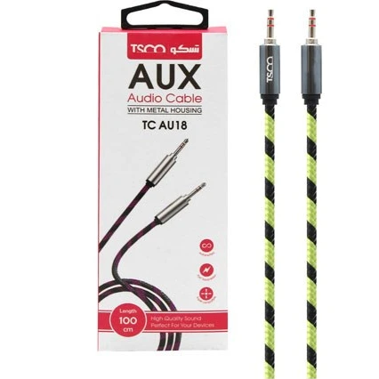 خرید و قیمت کابل صدا TSCO AUX مدل TC AU18 – سبز | ترب