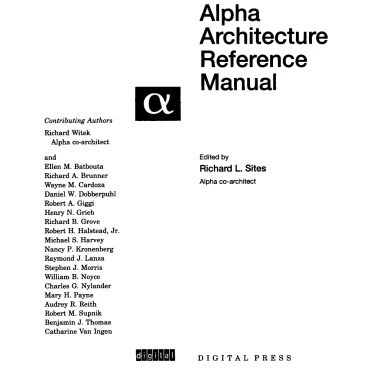 خرید و قیمت دانلود کتاب Alpha Architecture Reference Manual 1992 | ترب