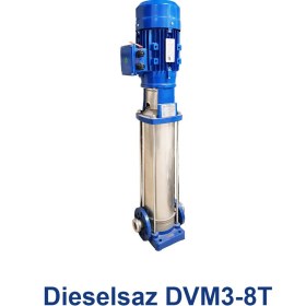 خرید و قیمت پمپ آب عمودی طبقاتی دیزل ساز مدل Dieselsaz DVM3-8T | ترب