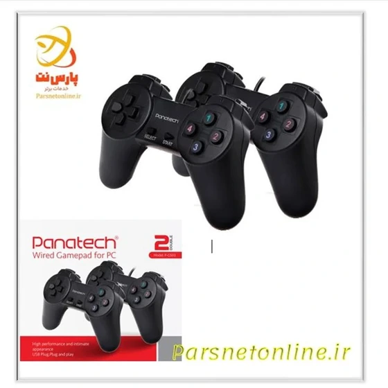 خرید و قیمت دسته بازی سیم دار دوبل ساده PANATECH پاناتک مدل P-G503 | ترب
