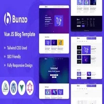 خرید و قیمت قالب VUE JS وبلاگی Bunzo | ترب
