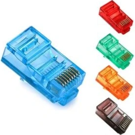 خرید و قیمت سوکت شبکه رنگی CAT6 P-NET بسته 100 عددی | ترب