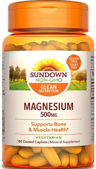 خرید و قیمت Sundown Magnesium 500mg, Supports Bone and Muscle Health ...