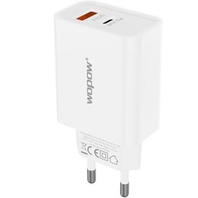 خرید و قیمت شارژر دیواری با کابل تایپ سی مدل وپو WA03-C | ترب