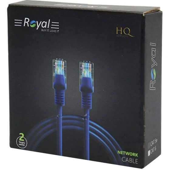 خرید و قیمت کابل شبکه 15 متری Royal Cat5e | ترب