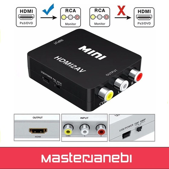 خرید و قیمت تبدیل iFORTECH HDMI TO AV BOX | ترب