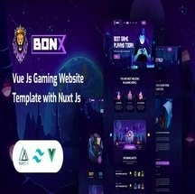 خرید و قیمت قالب Vue Js گیمینگ و بازی Bonx | ترب