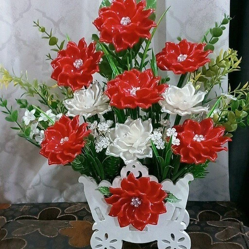 خرید و قیمت کالسکه پر از گل کریستالی | ترب