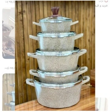 خرید و قیمت سرویس قابلمه 10 پارچه زیو مدل Zio Z-7180 اصلی | ترب