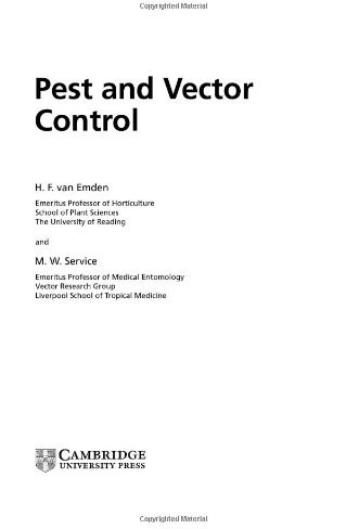 خرید و قیمت دانلود کتاب Pest and vector control 2004 | ترب